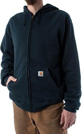 Carhartt Work in Progress Midweight Sweat à capuche avec fermeture éclair frontale - Bleu - XXL