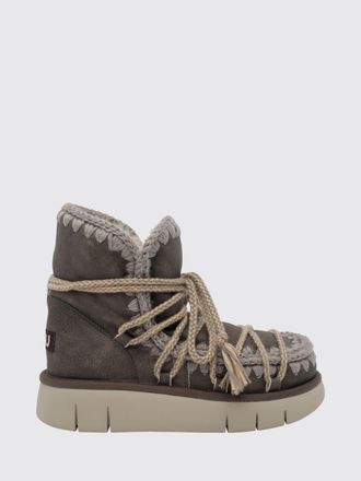 Mou Bottines Eskimo Bounce en daim avec coutures contrastantes