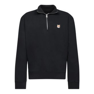 Maison Kitsun&eacute; Herren, Sweatshirts & Hoodies, Schwarzk, MGr&ouml;&szlig;e