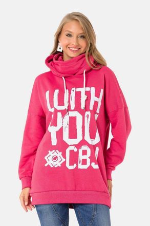 Cipo & Baxx Hoodie Sweatshirt (1-tlg) mit coolem Markenprint und Loop-Schal, WL345