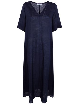 Whyci Abito Lungo V Neck Long Dress