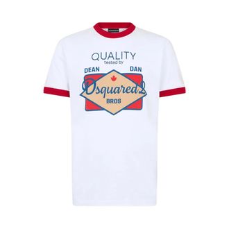 Dsquared2 Herren, Oberteile, Wei&szlig;, LGr&ouml;&szlig;e