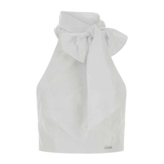Dsquared2 Femme, Blouses et Chemises, Blanc, Taille: 38 FR Haut &agrave; D&eacute;coratif