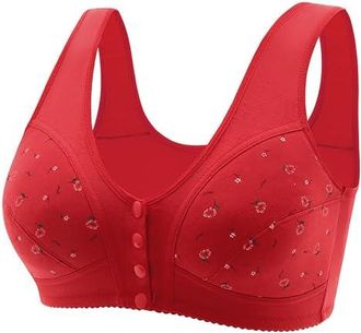Generic Soutien-gorge 2026 pour femme avec boucle lat&eacute;rale avant et bord en dentelle sans anneau en acier, ajustement sans couture des fronces pour yoga, somm