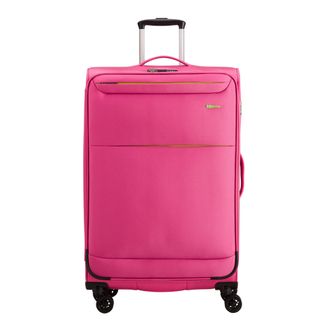 Carpisa LEVITY GO V2. Gro&szlig;er halbstarrer Trolley, Gr&ouml;&szlig;e L (49 x 79 x 31) aus 100% R-PET, GR&Uuml;N ORIENTIERTES Material. Doppelte abnehmbare R&auml;der. TSA-Vorh&auml;ngesc
