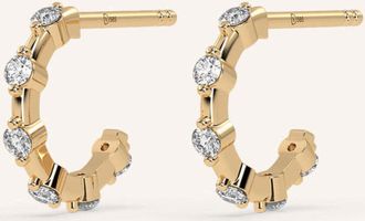 VEYNOU Veynou Creolen Mini Daisy Aus 14 Karat Gelbgold Und 0,25ct. Lab-Grown Diamanten gold