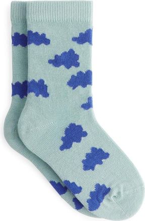 Arket Jacquard-Socken 2er-Pack -Blau