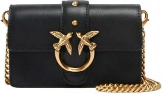 Pinko Pinko, Femme, Sacs, Noir, Taille: ONE Size Love One Micro C