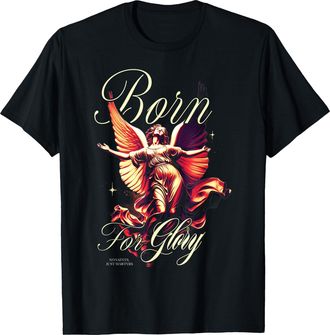 Trendy Apparel Angel Born for Glory No Saints Just Martyrs T-Shirt
