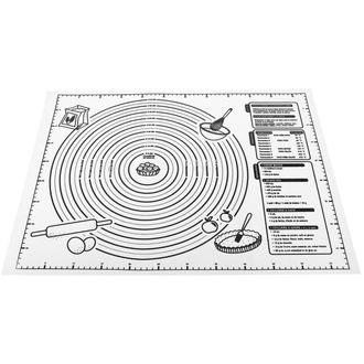 Hemobllo Silikon Backmatte 60x46cm Rutschfest mit Messskala Hitzebest&auml;ndige Teigmatte zum Ausrollen Bpa Frei Multifunktionale Backunterlage f&uuml;r Kekse und Geb&auml;c