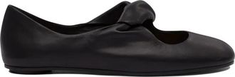 Alexander McQueen Twisted Detail Ballet Flats - Gr. 37 (EU) - in Schwarz