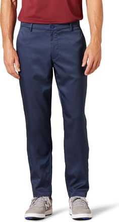 Amazon Essentials Herren Stretch-Golfhose mit sportlicher Passform (erhältlich in Big & Tall), Marineblau, 28W / 30L