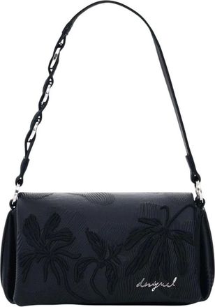 Desigual Femme, Sacs, Noir, Taille: ONE Size Sac &agrave; main avec bandouli&egrave;re et poche int&eacute;rieure