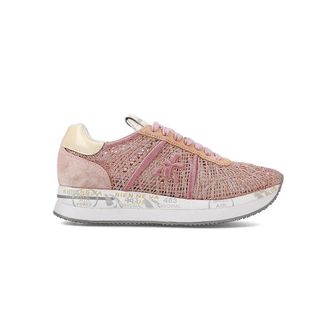 Premiata Pink Rope Texture Sneakers Modell Conny - - Shoes - Damen - Rosa - 36 EU