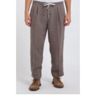 Brunello Cucinelli Homme, Pantalons, Gris, Taille: 2XL Pantalon avec cordon de serrage