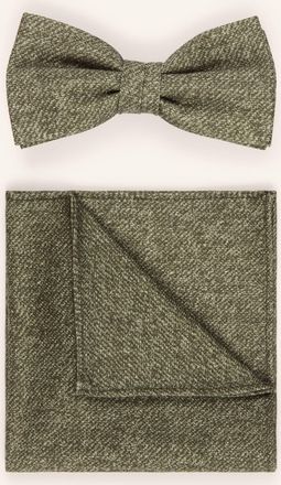 Prince Bowtie Prince Bowtie Set: Fliege Und Einstecktuch gruen