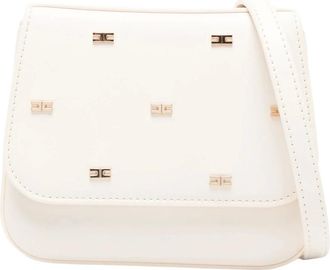 Elisabetta Franchi Femme, Sacs, Blanc, Taille: ONE Size La Mia Bambina Mini Sac Bandouli&egrave;re