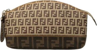 Fendi Pochette cosm&eacute;tique Pre-owned - Femme - Pre-owned - Beige - Taille: ONE Size