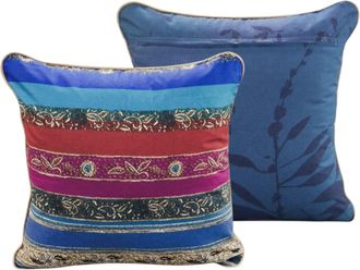 Bassetti Kissenhülle zu Granfoulard Malve B1 Blu 40 x 40 cm, bunt