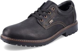 Rieker Herren Bequemschuhe B4610, Männer Schnürschuhe, wasserabweisend, riekerTEX,bequem,Schnuerschuhe,Schnuerer,Low-tie,schwarz (00),41 EU / 7.5 UK
