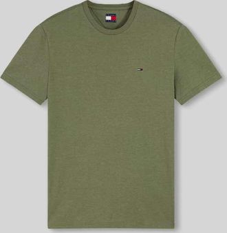 Tommy Jeans Slim Fit T-Shirt aus Baumwoll-Mix