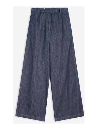 Dries Van Noten Pantalons D&eacute;contract&eacute;s - Bleu