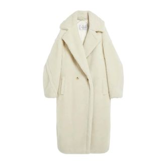 Max Mara Femme, Manteaux, Blanc, Taille: 40 FR Manteau Blanc pour Femmes