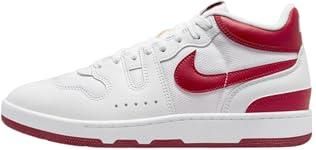 Nike Sneakers Attack en Cuir, Blanc-Rouge (14)