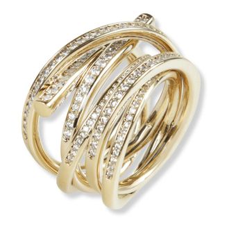 Ferragamo Femme, Accessoires, Jaune, Taille: ONE Size Gancini Ring