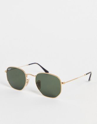 Ray-Ban Ray-ban - Lunettes de soleil hexagonales - Doré