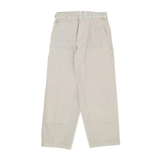 Obey Big Wig Denim Carpenter Pant in Silbergrau - - Trousers - Herren - Grau - W36