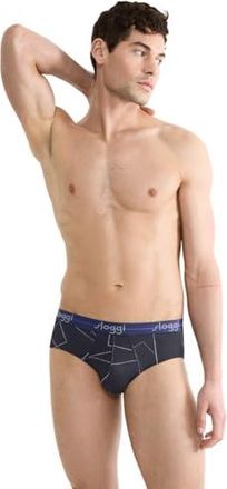 sloggi Men Start Midi C2p Box Slip, Combinaison Bleue, 4 (Lot de 2) Femmes