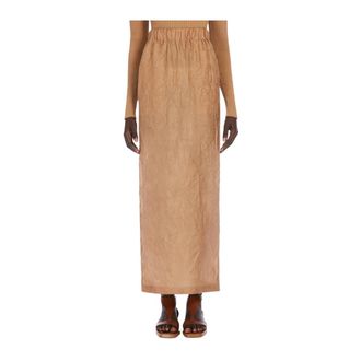 Max Mara Bronze Brauner Rock Eleganter Stil - - Skirts - Damen - Beige - S