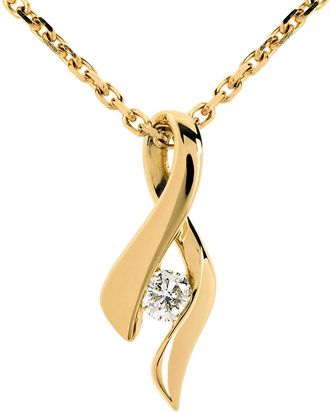 Edenly Anhänger das Kostbarer Kokon - Unendlichkeit - Gelbgold- Diamant