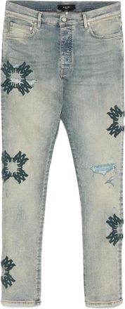 Amiri jean Ma Quad Appliqu&eacute; - Bleu