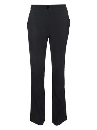 Emporio Armani pantalon de tailleur à pois - Noir