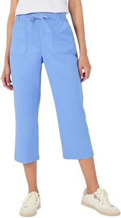 Damart Pantacourt Coton Stretch pour Femme, Coupe Standard, Bleu, 42