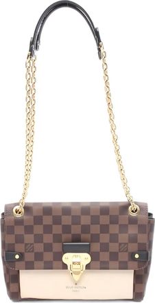 Louis Vuitton 2019 Vavin PM Damier Ebene Claim W Chain Schultertasche - Braun