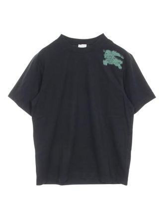 Burberry t-shirt en coton à logo imprimé (2010) - Noir