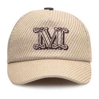 Max Mara Femme, Accessoires, Beige, Taille: 57 CM Jez Baseball Cap