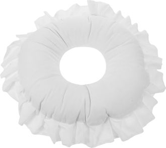 NUOBESTY Rundes Gesichtsmassagekissen aus Perlbaumwolle mit Abnehmbarem Bezug Komfortables Spa Kosmetikkissen f&uuml;r Massageliegen und Gesichtsbehandlungen