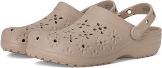 Crocs Classic Floral Cut-Out Clog 39-40 EU Taupe