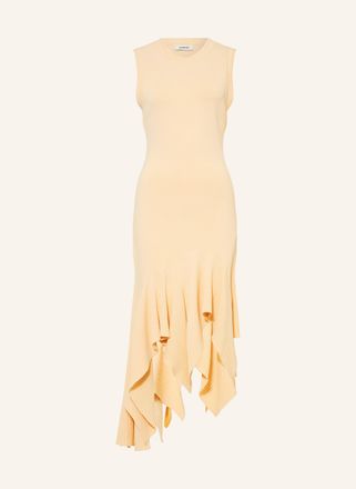 Sandro Sandro Strickkleid Mit Volants gelb