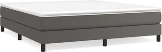 vidaXL vidaXL Bettgestell Grau 160x200 cm Kunstleder