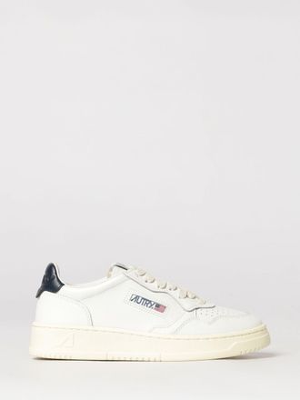 Autry Medalist Low Bicolor-Ledersneaker mit perforierter Spitze