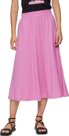 s.Oliver Midi-Rock in Melange-Optik aus Jersey im Relaxed Fit