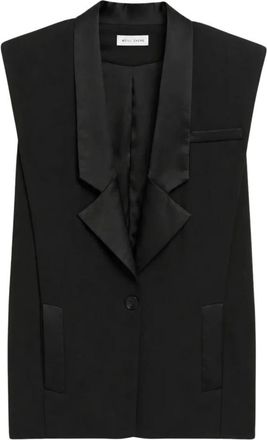 Weili Zheng Gilet Oversize - Femme - Vestes - Noir - Taille: 40 FR