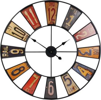 Altobuy Altobuy - Horloge Murale Industrielle Vintage &Oslash;80cm