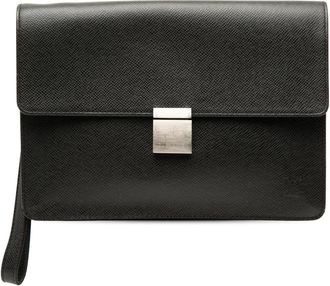Louis Vuitton Clutches - Taiga Selenga - Gr. unisize - in Schwarz - f&uuml;r Damen
