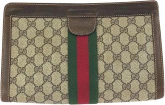 Gucci Sac bandouli&egrave;re en toile GG Supreme Pre-owned - Homme - Pre-owned - Brun - Taille: ONE Size